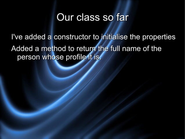 Beginners Guide to Object Orientation in PHP | PPT