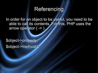 Beginners Guide to Object Orientation in PHP | PPT