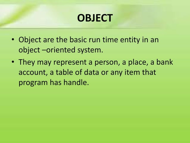 Principles and advantages of oop ppt | PPTX | Programming Languages | Computing
