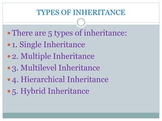 Introduction to Inheritance | PPTX