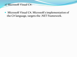 Presentation on Visual Studio | PPTX