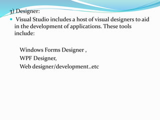 Presentation on Visual Studio | PPTX