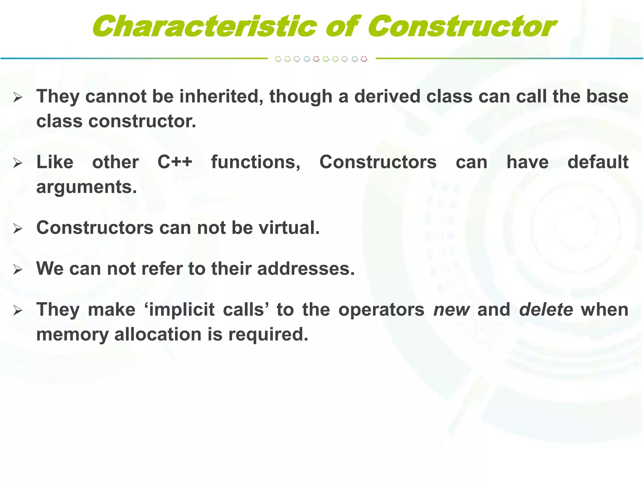 Constructor And Destructor In Oop Ppt 0731