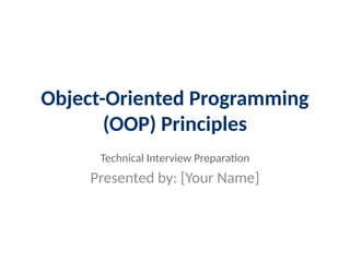 OOP_Presentation_Enhanced_Updated_with new Topics | PPT