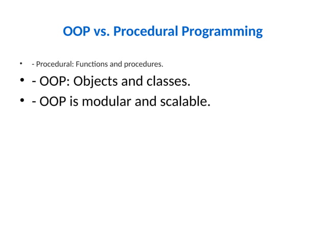 OOP_Presentation_Enhanced_Updated_with new Topics | PPT