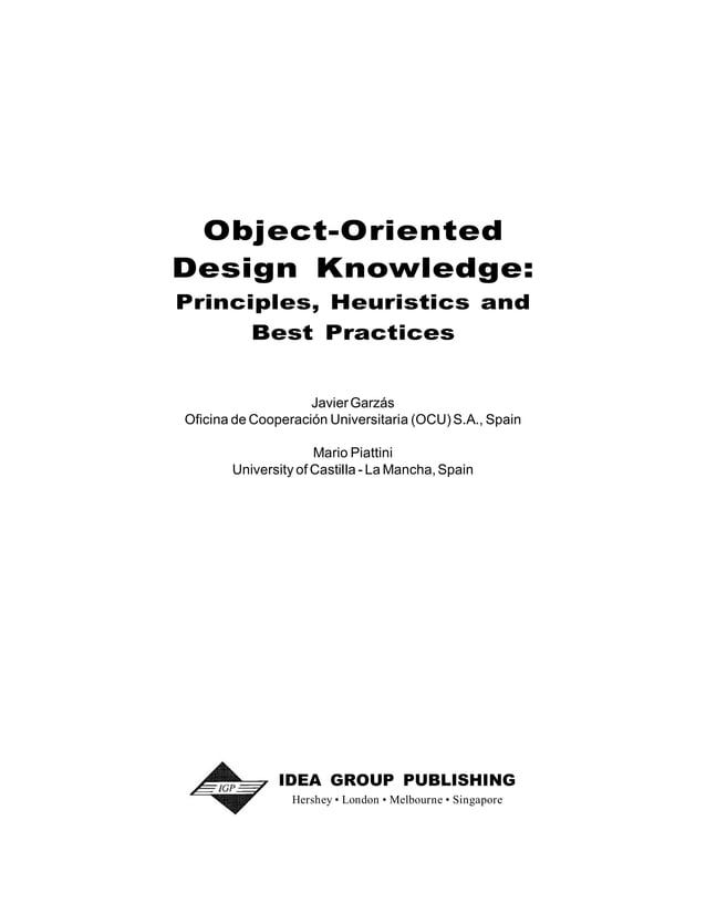 Oop principles a good book | PDF