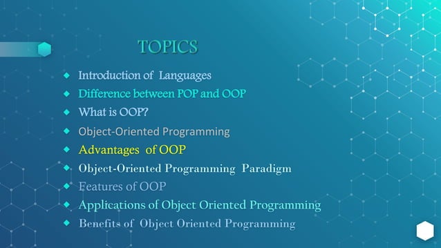 Object Oriented programming - Introduction | PPTX | Programming ...