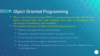 Object Oriented programming - Introduction | PPT