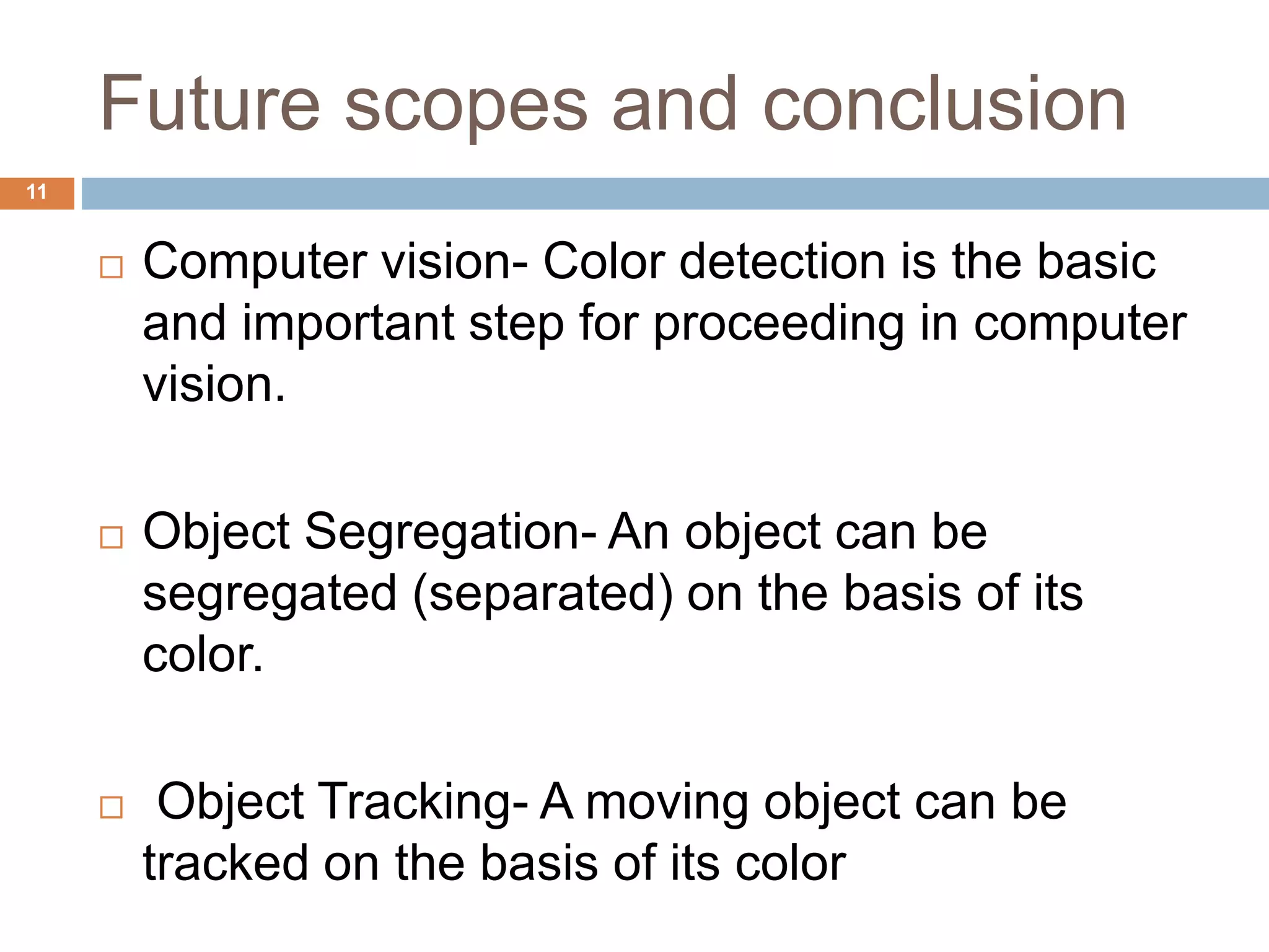 color detection using open cv | PPTX