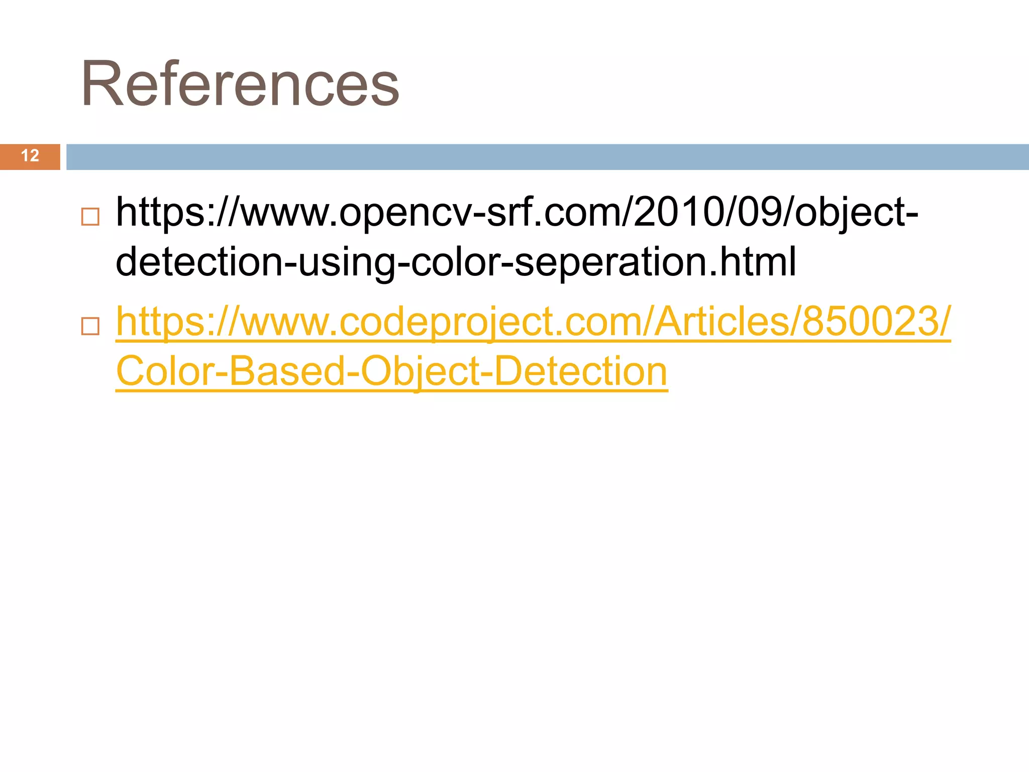 color detection using open cv | PPTX