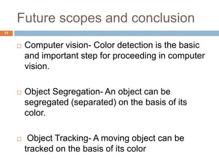 color detection using open cv | PPTX