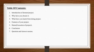 Oop project presentation | PPTX