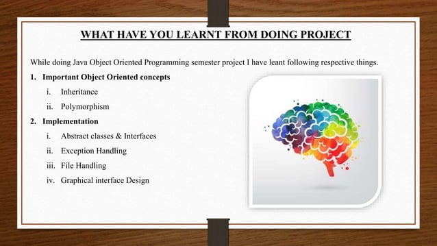 Oop project presentation | PPTX