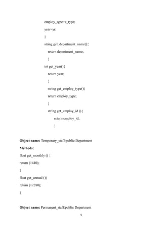 Oop project report using c++ | PDF