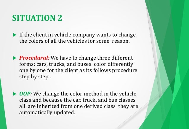 Procedural Oriented Programming Vs Object Oriented Programing