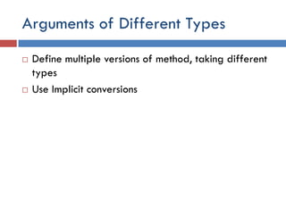 Operator Overloading In Scala | PPT