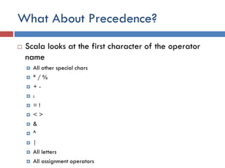Operator Overloading In Scala | PPT