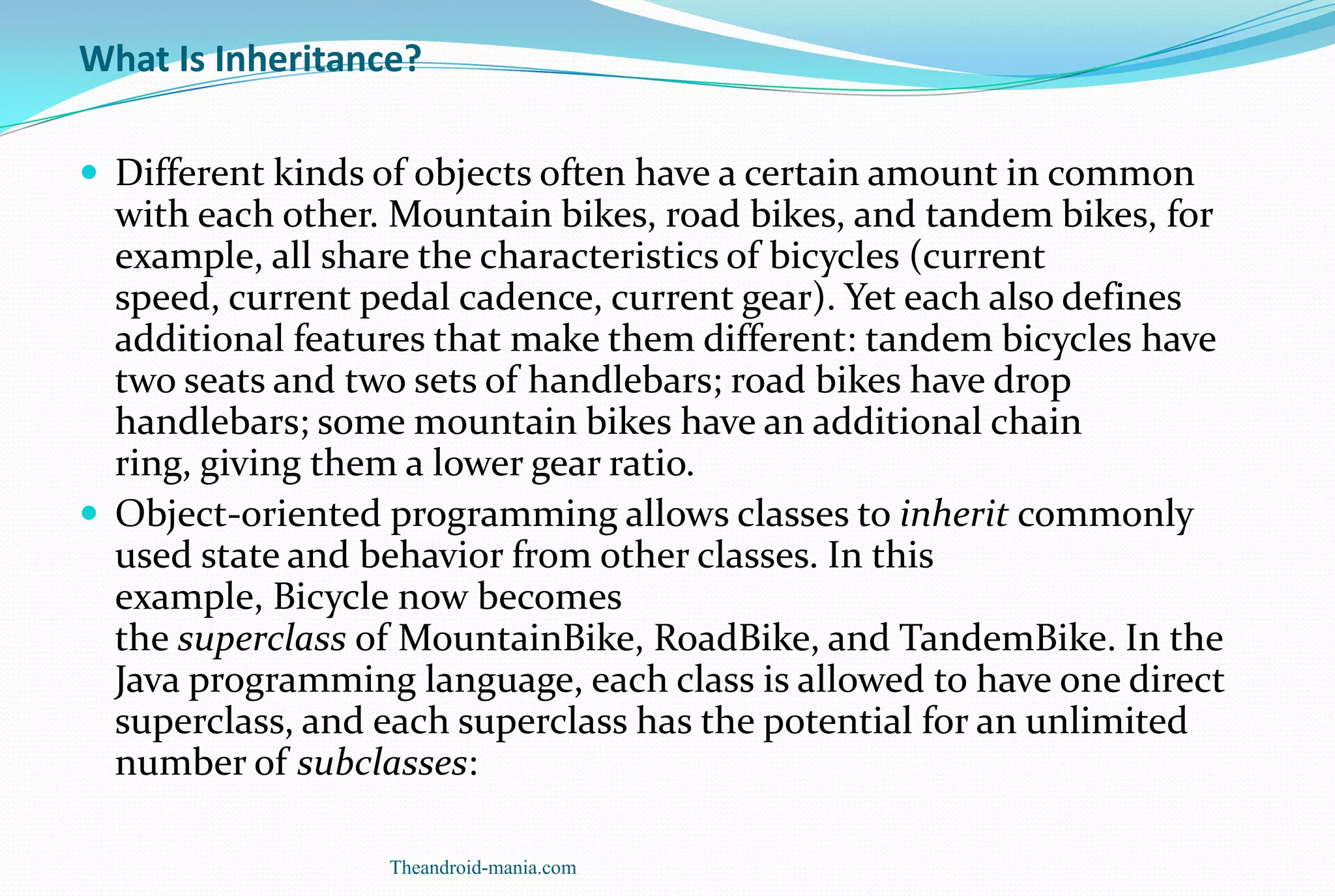 Object Oriented Programing And Java Ppt