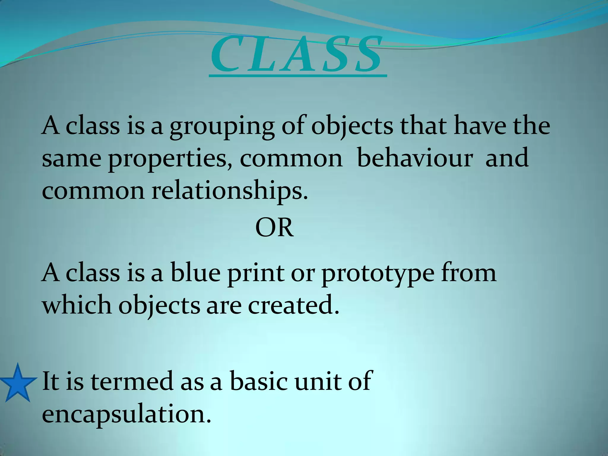 Object-Oriented Programming (OOPS) in C++ | PPTX
