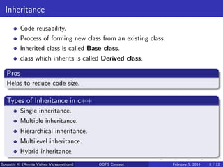 C++ OOPS Concept | PDF