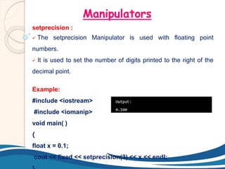 Object Oriented Programming with C++ | PPT