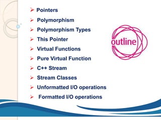 Object Oriented Programming with C++ | PPT