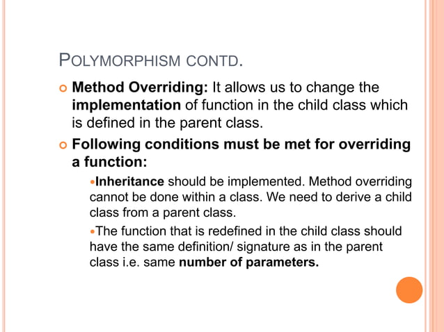 Object Oriented Programmingpython Pptx Programming Languages Computing