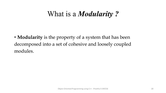 Object Oriented Programming Using C Oops Concepts Using C Programming Language Ppt