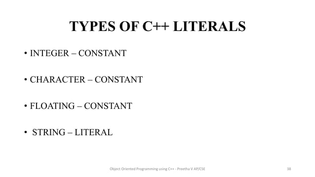 Object Oriented Programming Using C Oops Concepts Using C