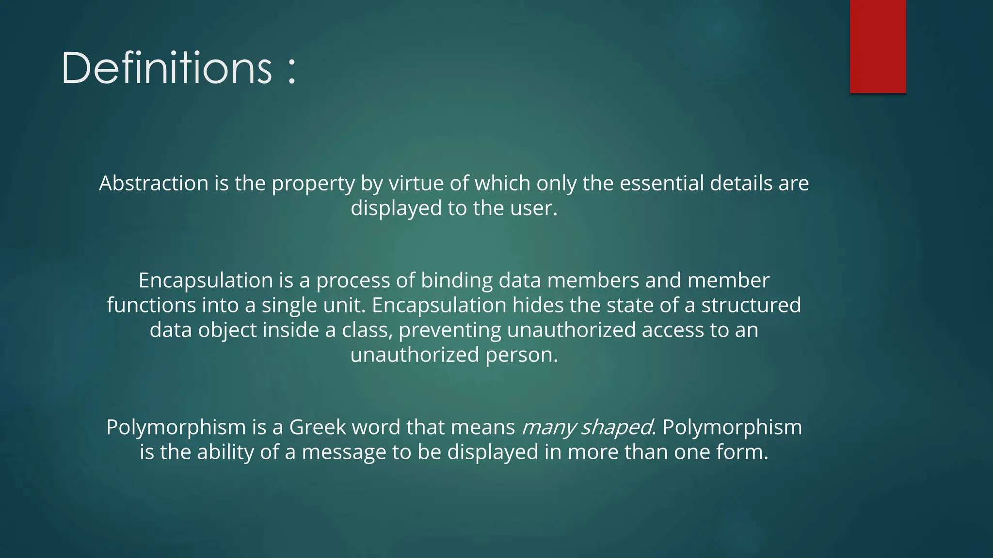 OOP concepts -in-Python programming language | PPT OOP concepts -in-Python programming language | PPT