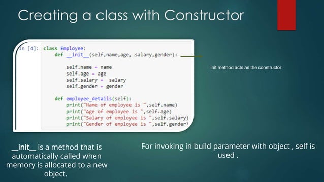 OOP concepts -in-Python programming language | PPTX
