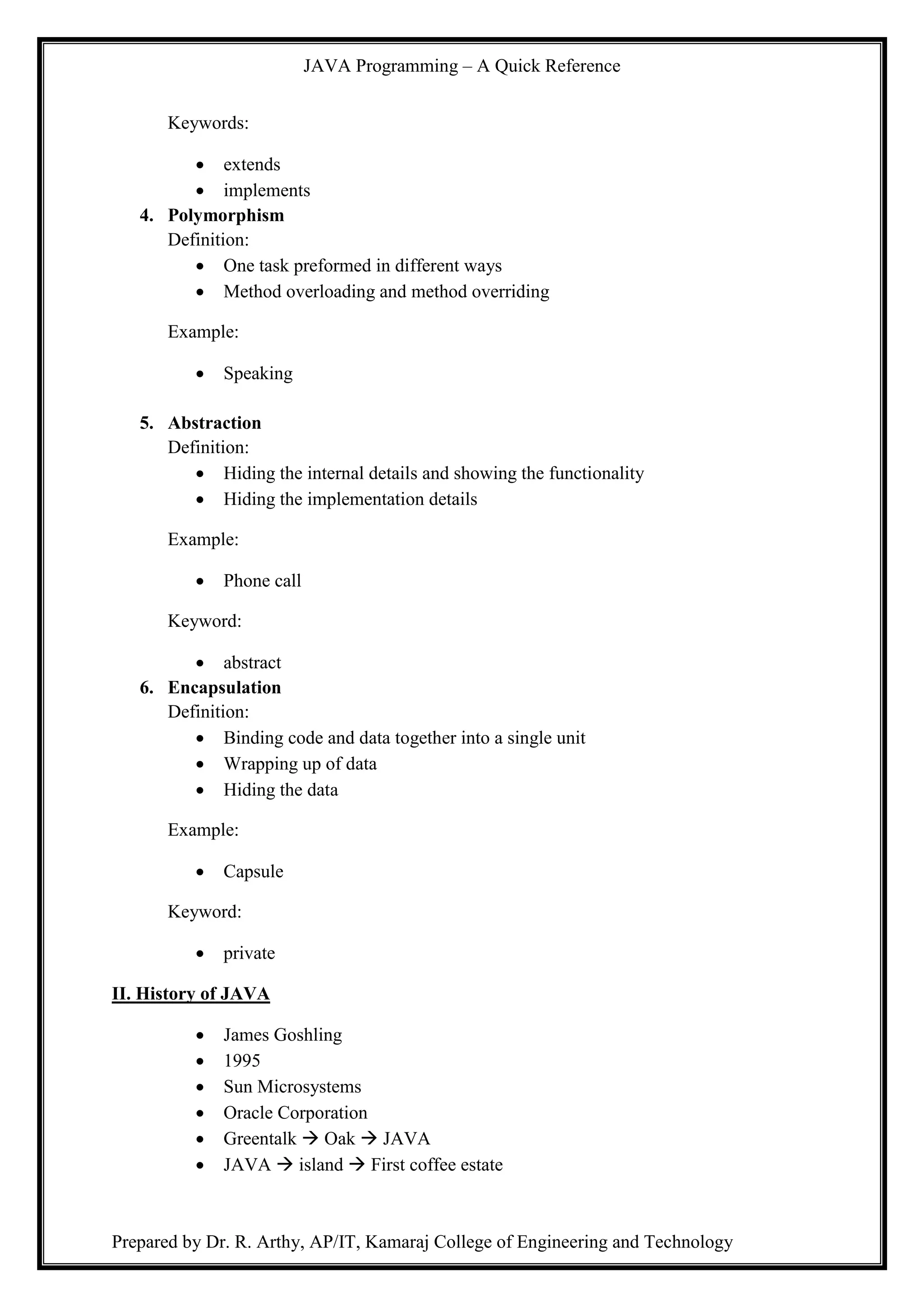 OOPs - JAVA Quick Reference.pdf