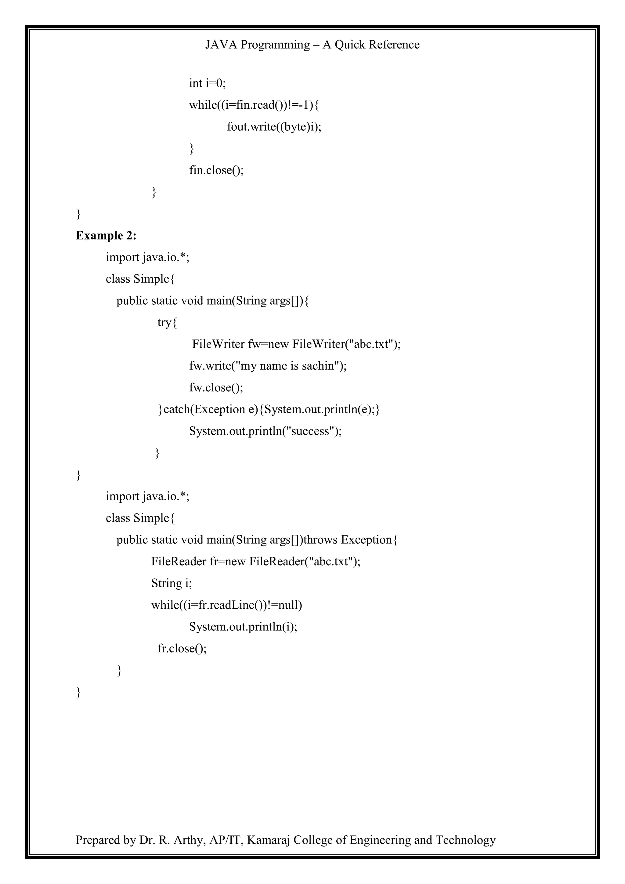 OOPs - JAVA Quick Reference.pdf
