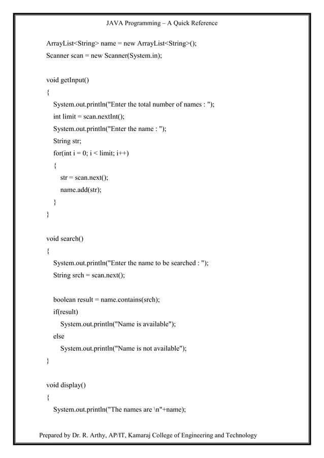 OOPs - JAVA Quick Reference.pdf