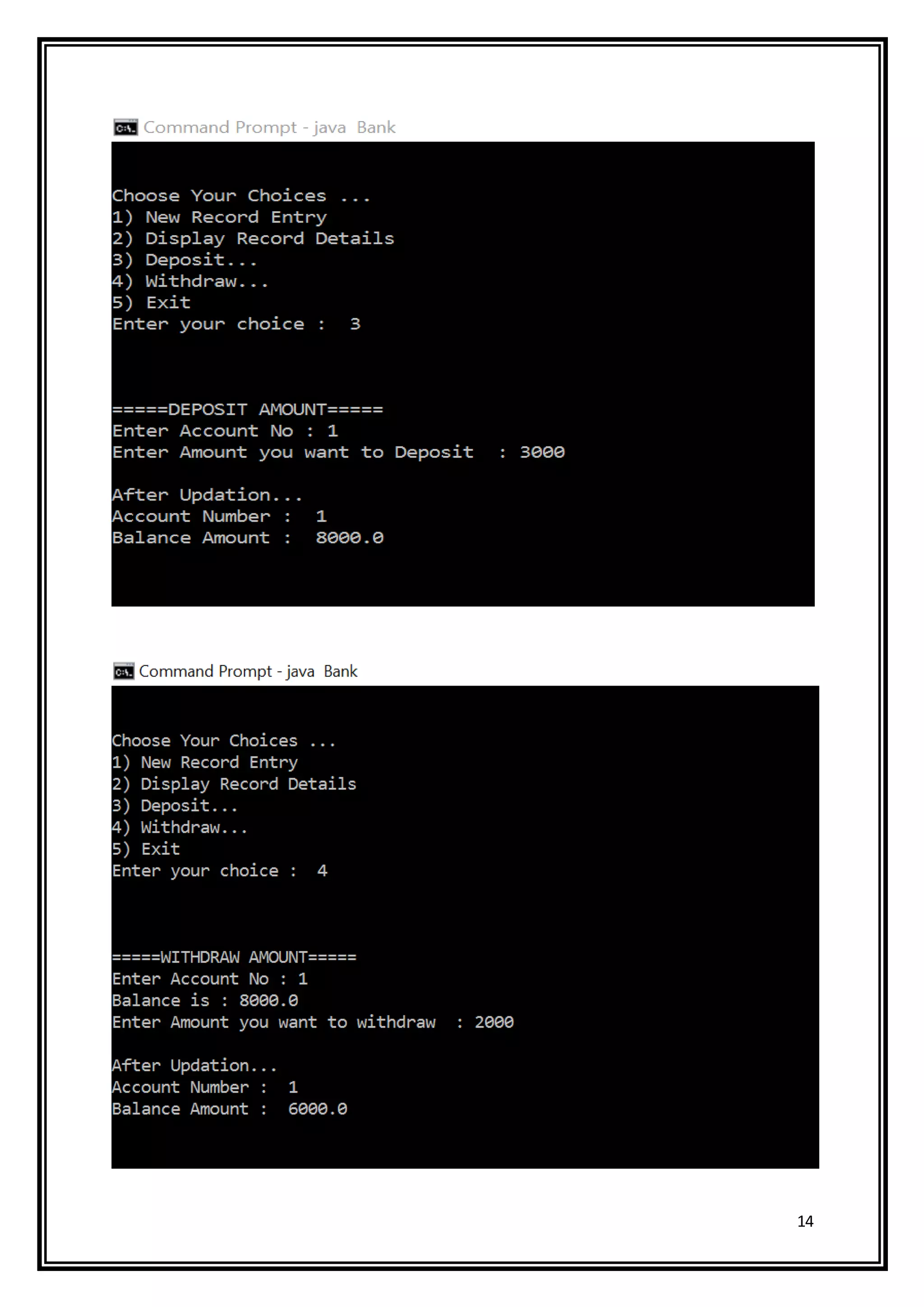 BANK MANAGEMENT SYSTEM report | DOCX