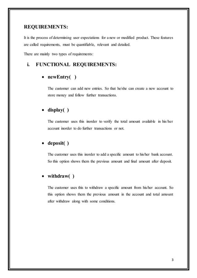 BANK MANAGEMENT SYSTEM report | DOCX