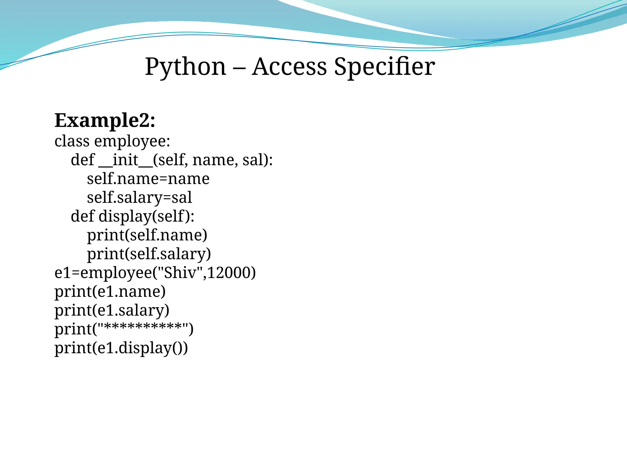 OOPS 46 slide Python concepts .pptx | Programming Languages | Computing