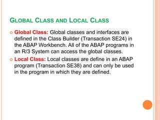 Oops abap fundamental | PPTX | Programming Languages | Computing