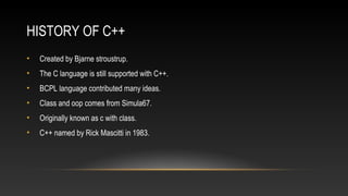 Oops and c fundamentals | PPT