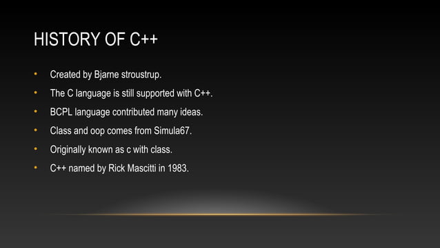 Oops and c fundamentals | PPT