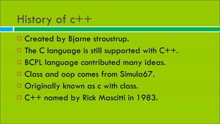 Oops And C++ Fundamentals | PPT