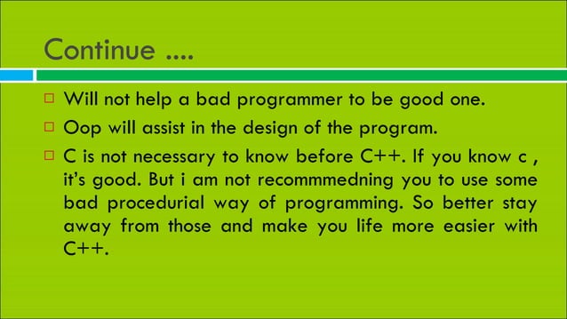 Oops And C++ Fundamentals | PPT