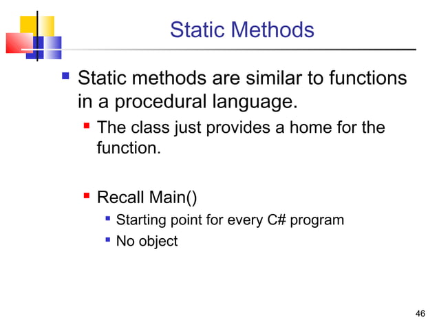 Oops concept in c# | PPT