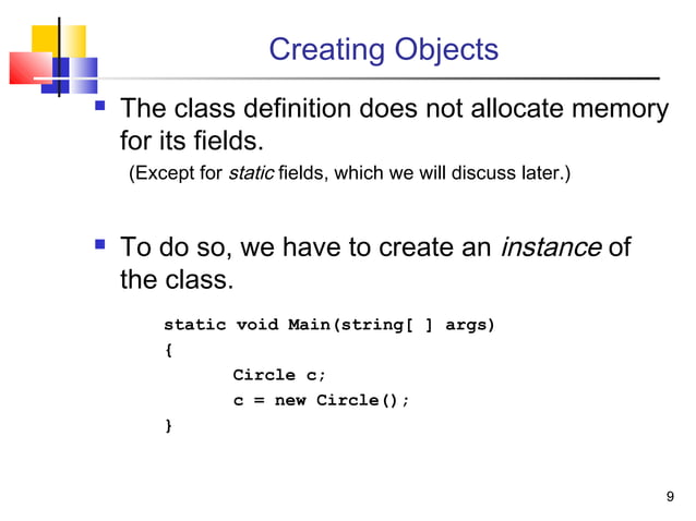 Oops concept in c# | PPT