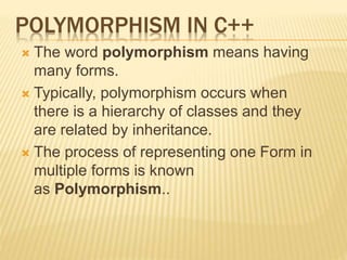 Oops concept in c++ unit 3 -topic 4 | PPT