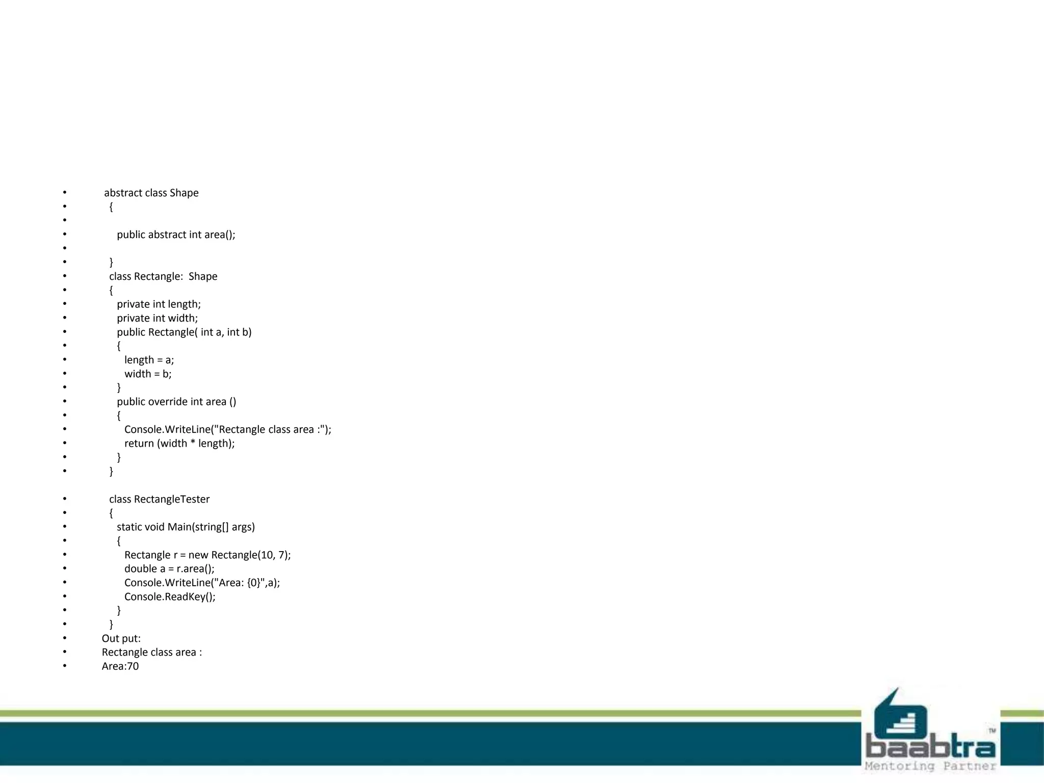 Oops concept on c# | PPTX