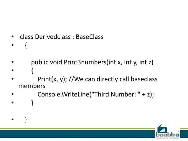Oops concept on c# | PPTX