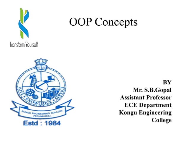 Oops concepts | PPT