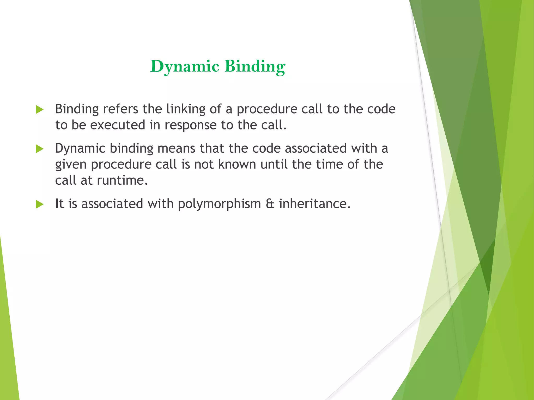 Oops Concepts Object Oriented Programming Concepts In Java Ppt