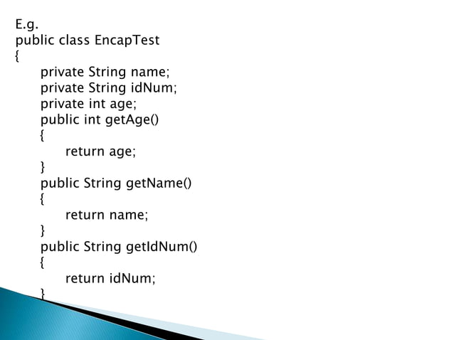 Oops Concept In Java Object Oriented Programming In Java Ppt 2066